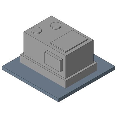 Building Revit Family rtu hvac mechanical