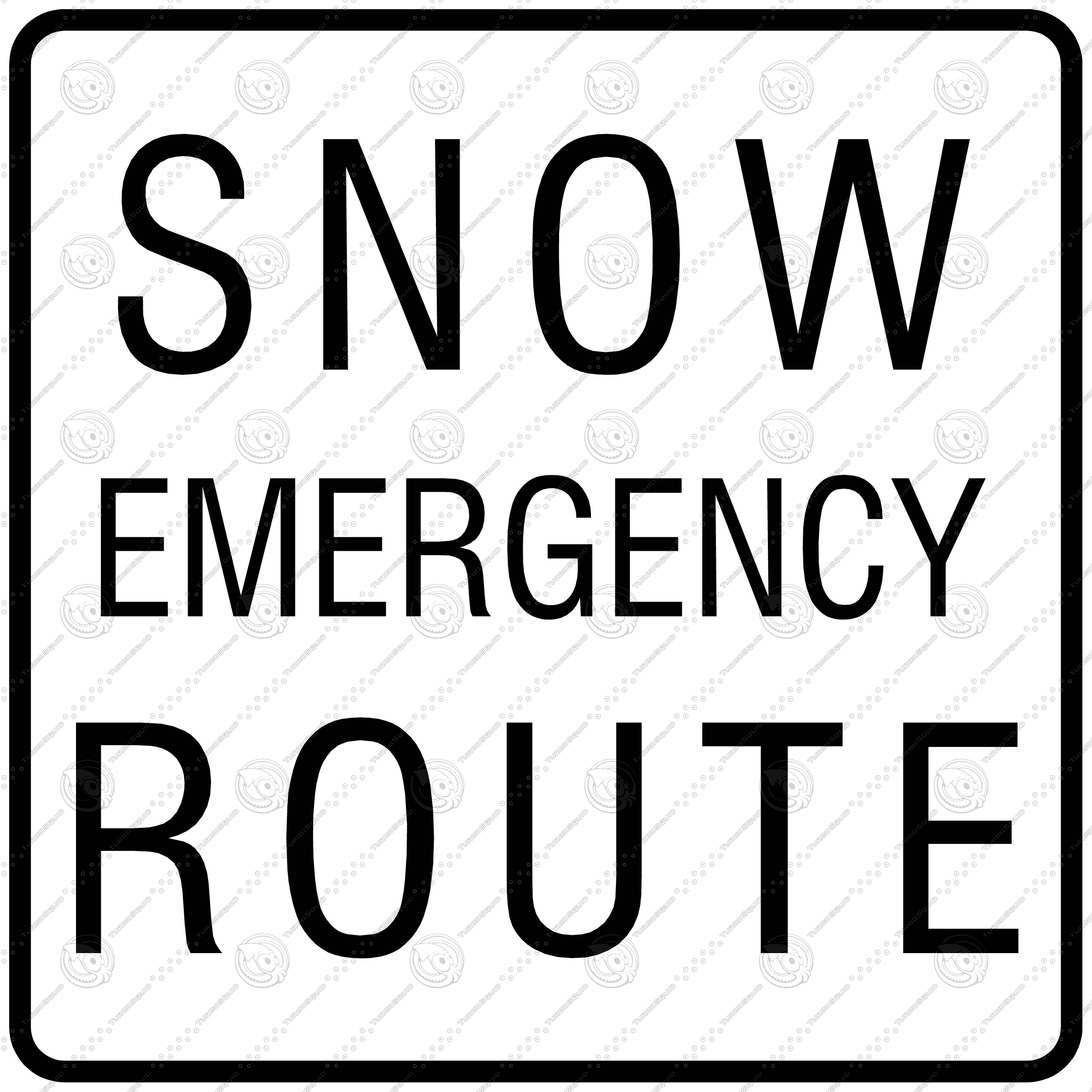 Texture JPEG Emergency Snow Route