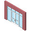 Building Revit Family door storefront tenant