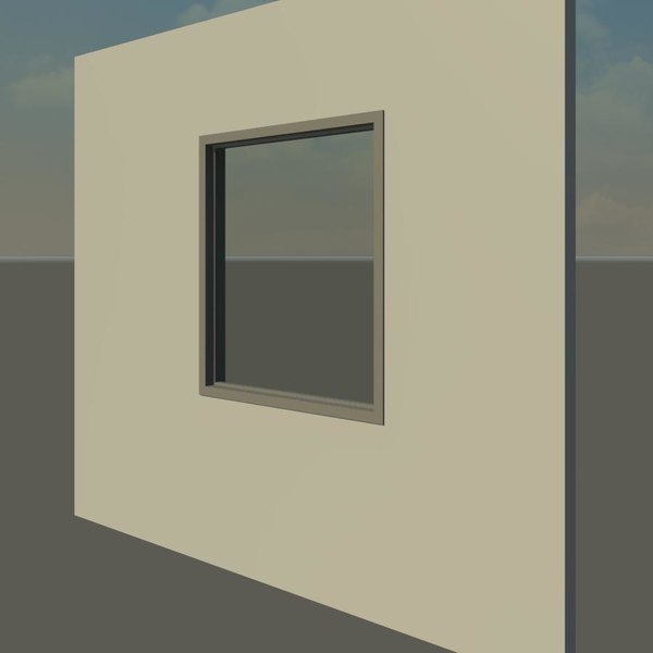 Building Revit Family window hollow metal