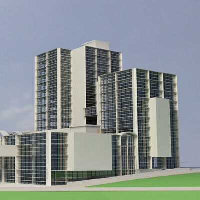 multi purpose building 06 3ds