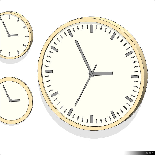 Building Revit Family clock time timer