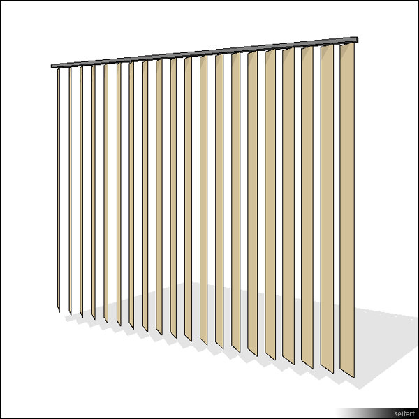 Building Revit Family blind vertical sunblind