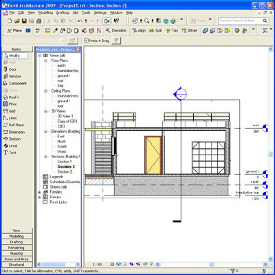 3d revit cottage house plan model
