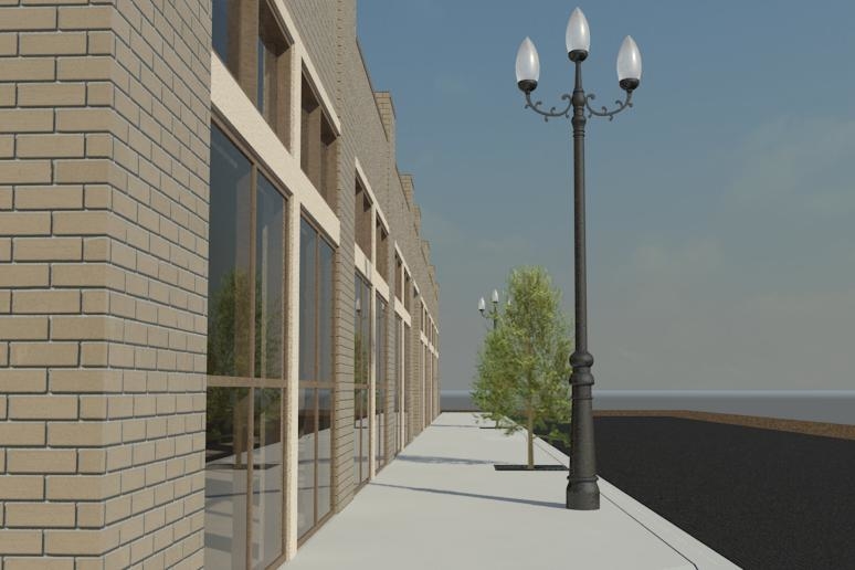 Building Revit Family City Corner Street