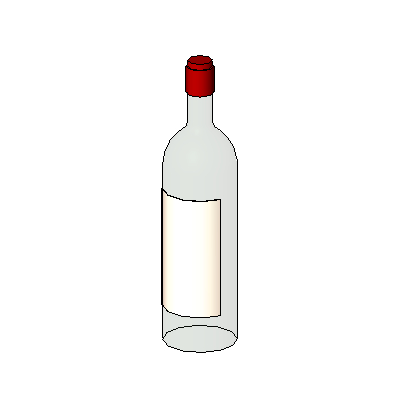 Building Revit Family wine bottle Accessory