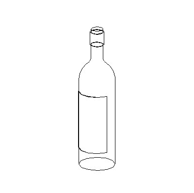 Building Revit Family wine bottle Accessory
