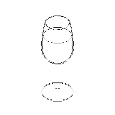 Building Revit Family wine glass Accessory
