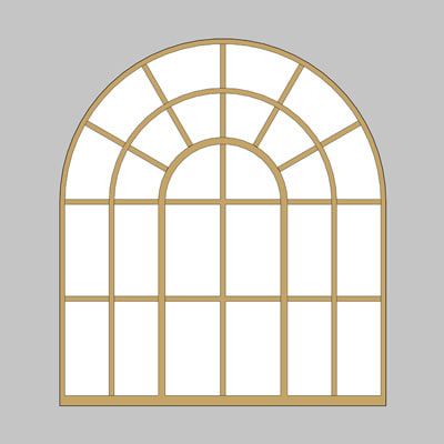 Building Revit Family Window Arch Decorative