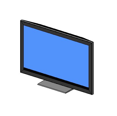 Building Revit Family flat Equipment TV