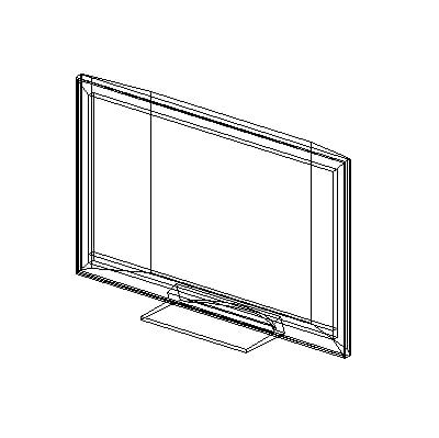 Building Revit Family flat Equipment TV