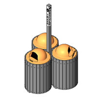 Building Revit Family recycling station trash