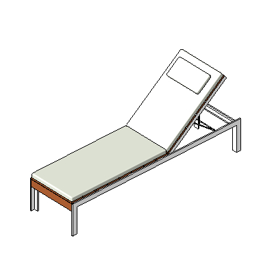 Building Revit Family outdoor chaise lounge