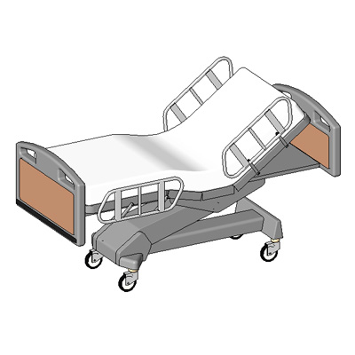 Building Revit Family hospital bed