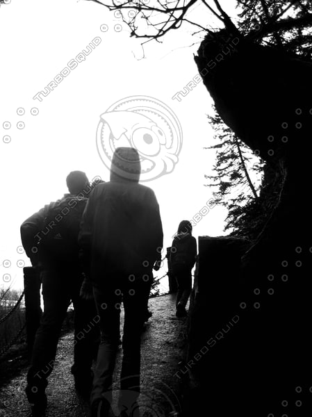 Stock JPEG people mist walking