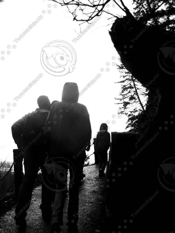 Stock JPEG people mist walking