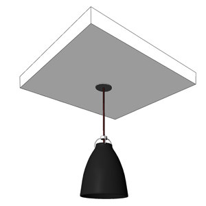 Building Revit Family Suspended ceiling light