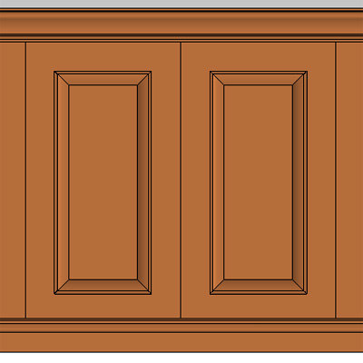 Building Revit Family wainscot