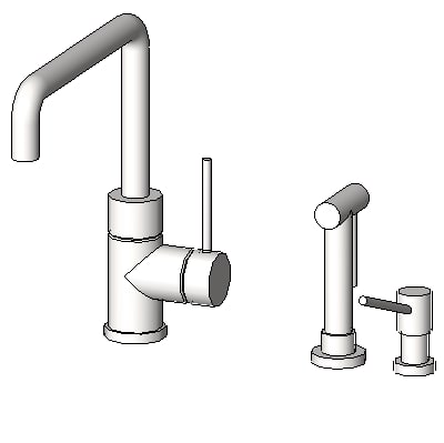 Building Revit Family faucet kitchen Plumbing