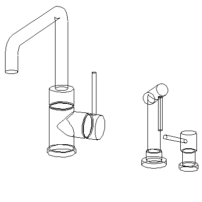 Building Revit Family faucet kitchen Plumbing