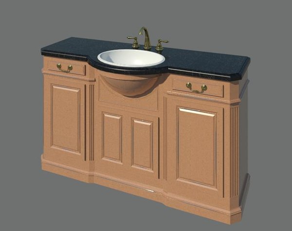 Building Revit Family vanity Powder room