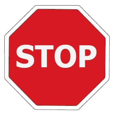 Blank Stop Sign Shape