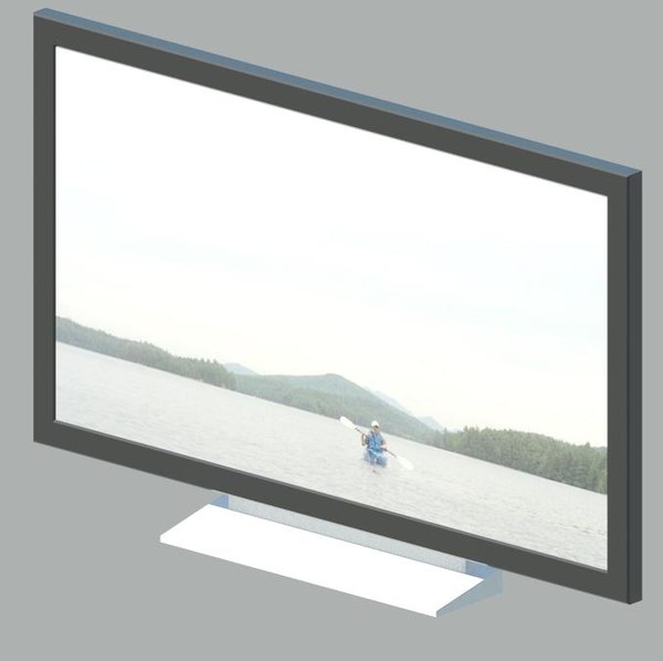 3ds max flat panel tv