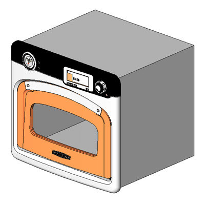 Building Revit Family single oven food