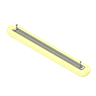 Building Revit Family suspended linear light