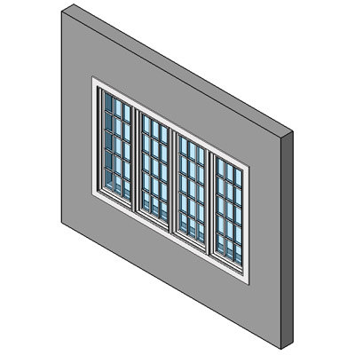 Building Revit Family window double hung