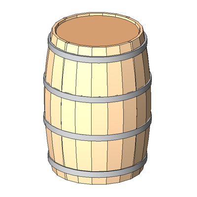 Building Revit Family wine barrel