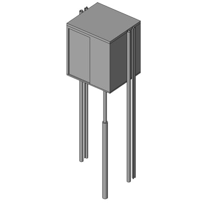 Building Revit Family elevator traction hydraulic