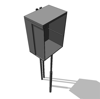 Building Revit Family elevator traction hydraulic