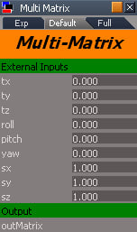 free obj model transformation matrix