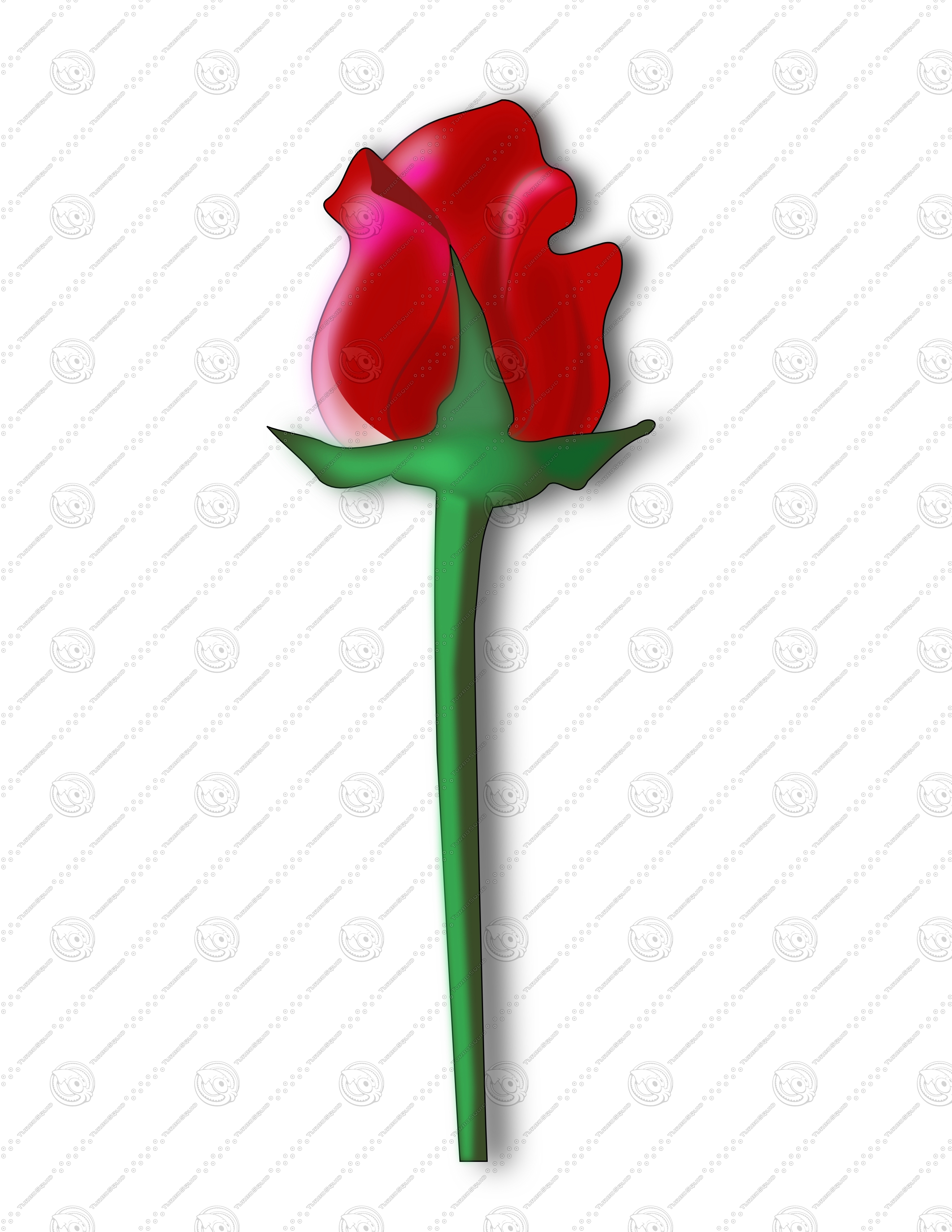 Stock JPEG rose flower bud