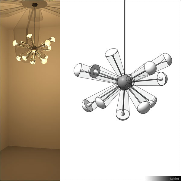 Building Revit Family Suspended ceiling light
