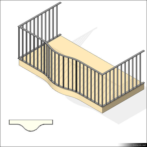 Building Revit Family balcony patio terrace