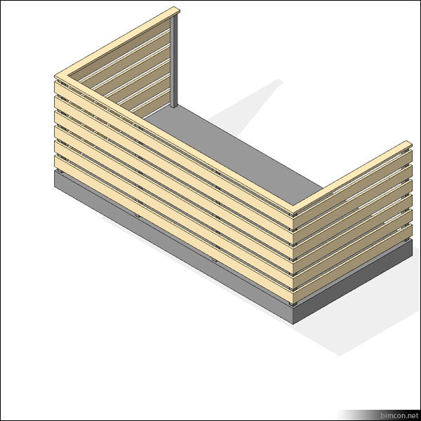 Building Revit Family balcony patio terrace