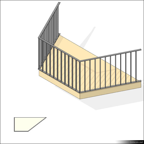 Building Revit Family balcony patio terrace