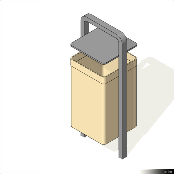 Building Revit Family waste bin litter