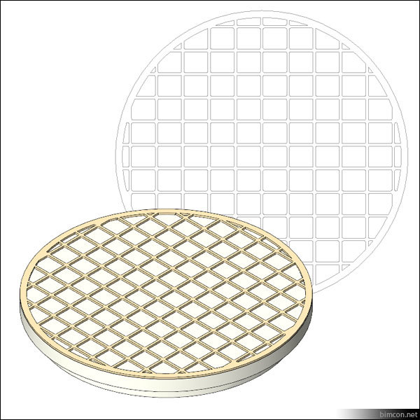 Building Revit Family manhole cover drain
