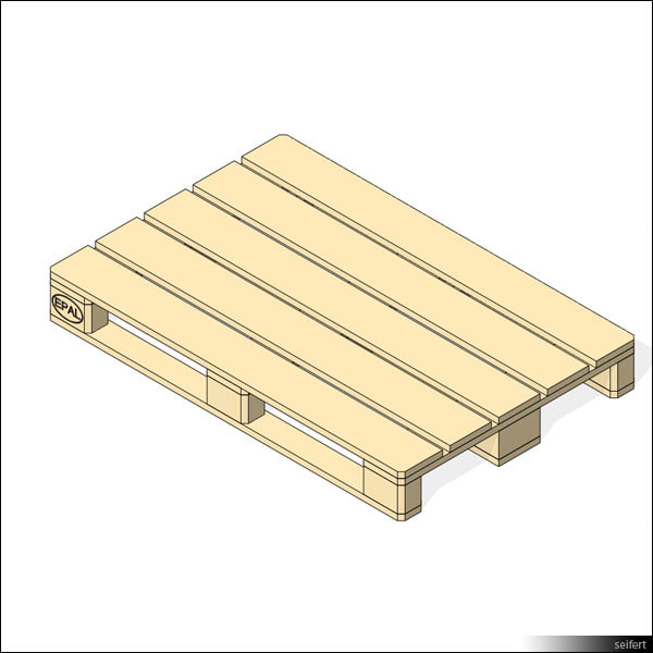 Building Revit Family pallet euro storage