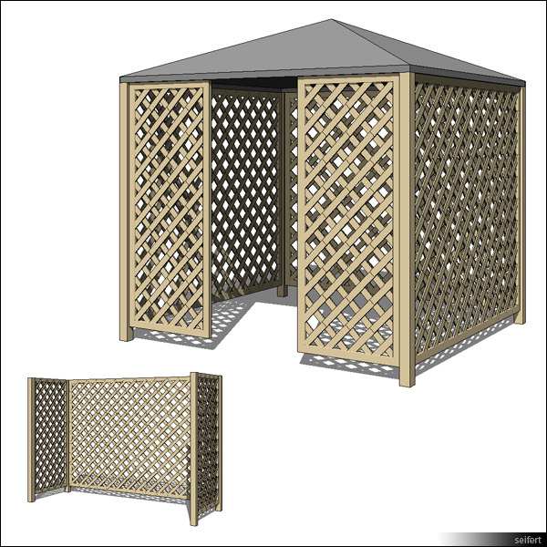 Building Revit Family Alcove Garden Pavilion