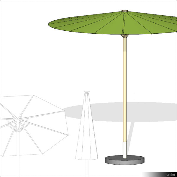 Building Revit Family beach umbrella summer