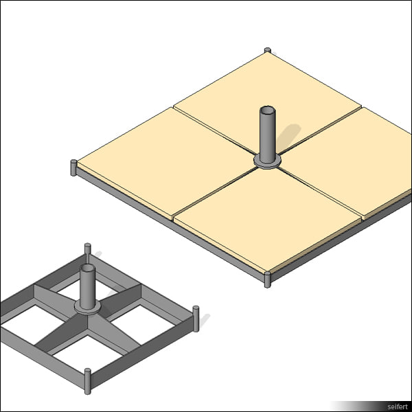 Building Revit Family stand post support
