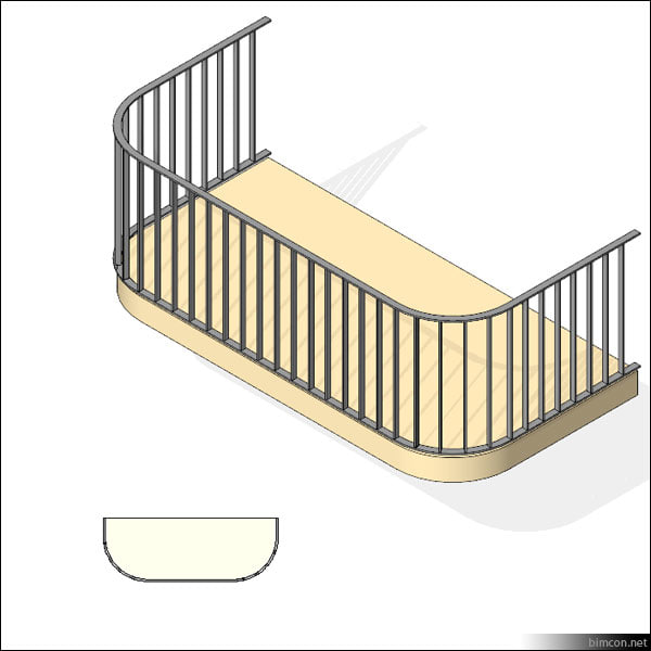 Building Revit Family balcony patio terrace