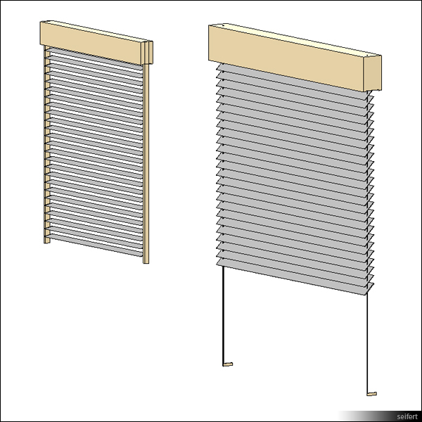 Building Revit Family venetian blind window