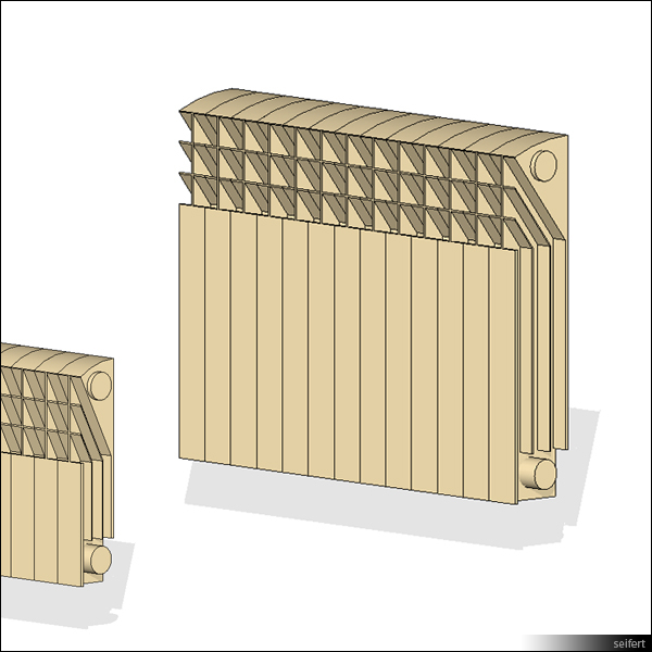 Building Revit Family radiator mechanical hvac