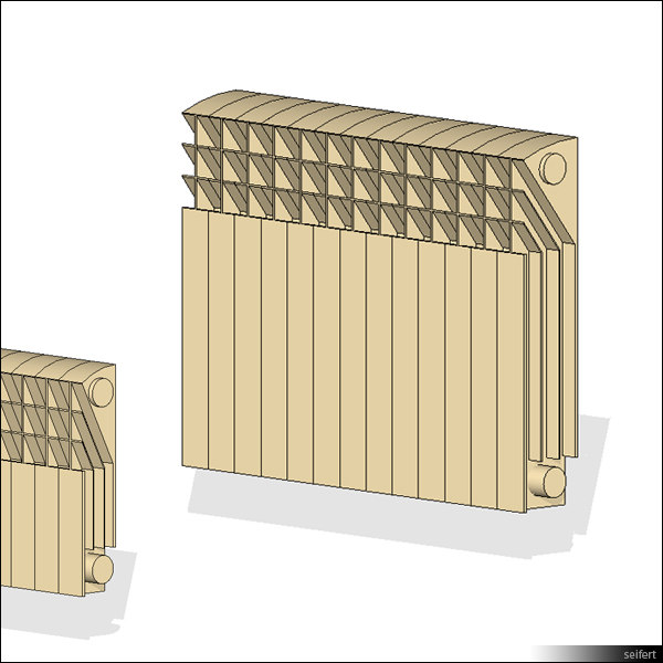 Building Revit Family radiator mechanical hvac