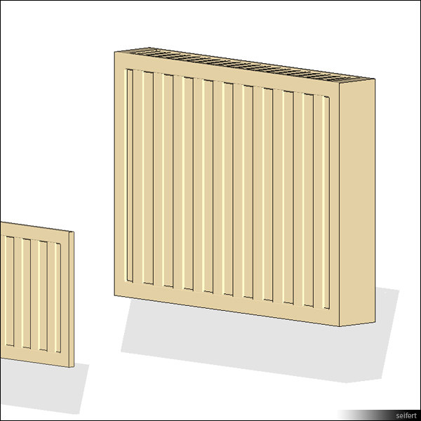 Building Revit Family radiator mechanical hvac